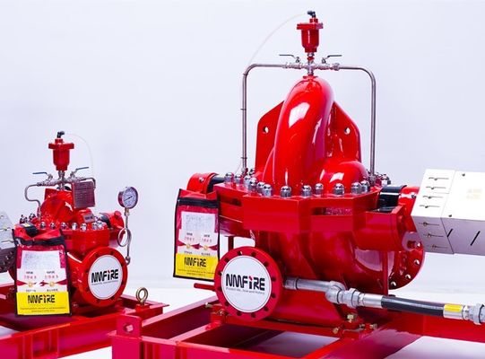 NFPA20 Skid Mounted Fire Pump Package 500 GPM End Suction Fire Fighting ...